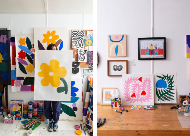 Art with Heart: Claire Ritchie Works One Bloom at a Time - peppermint ...